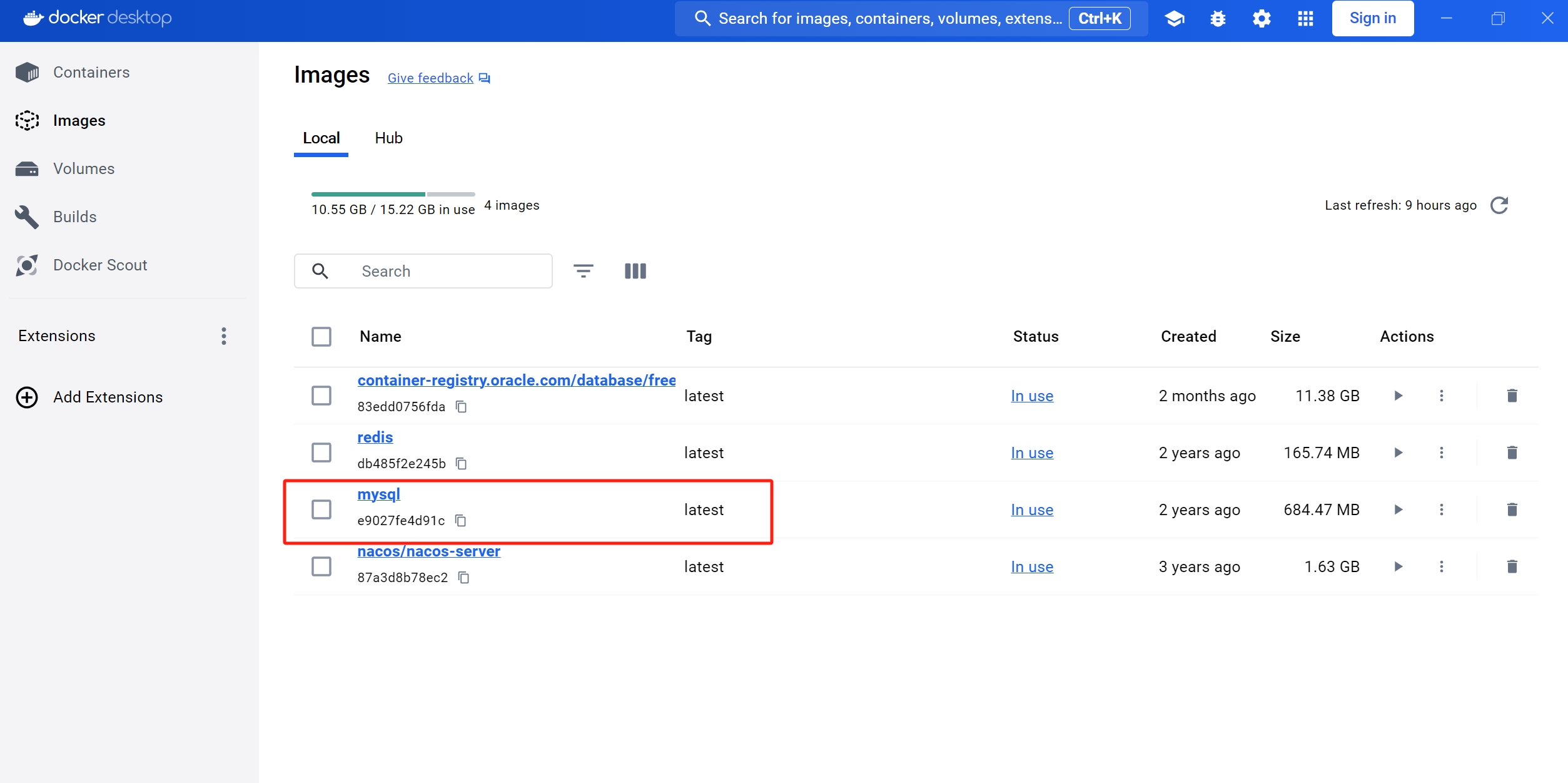 Windows环境下使用docker安装mysql 博客